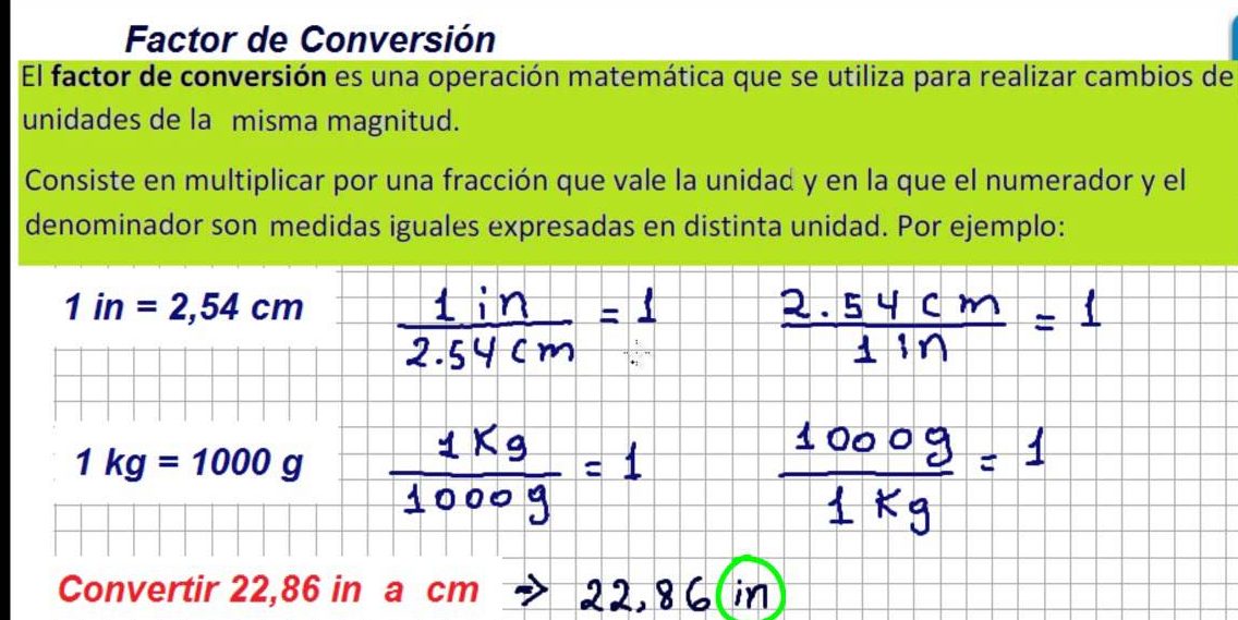 Factores de conversión ejercicios ¡Guía Paso a Paso 2021!